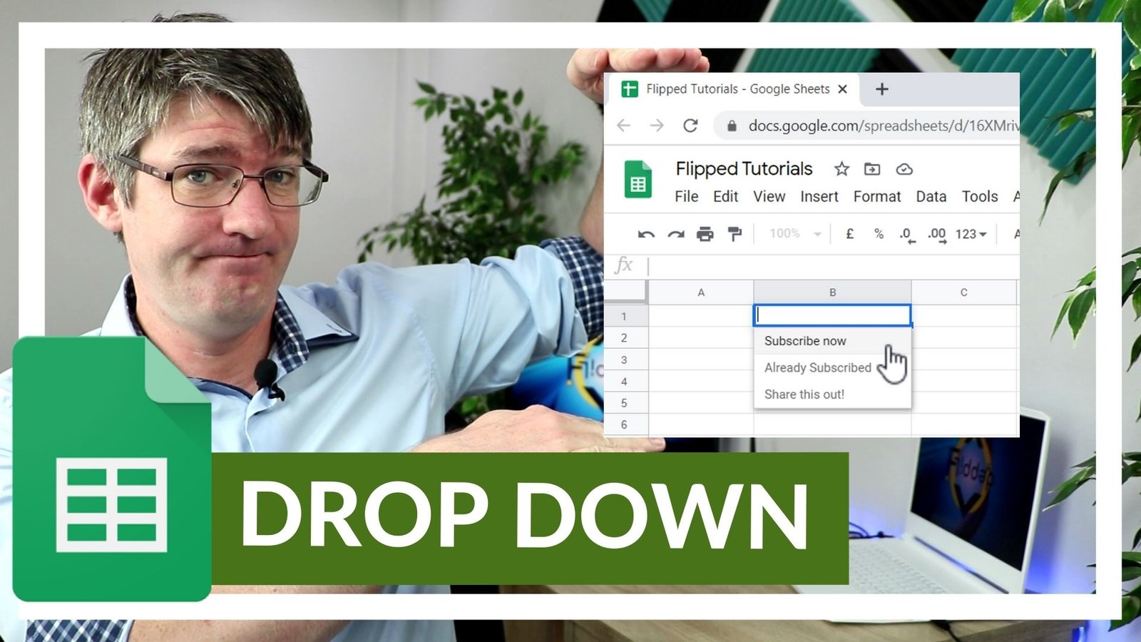 Drop down lists in Google Sheets - Flipped Classroom Tutorials